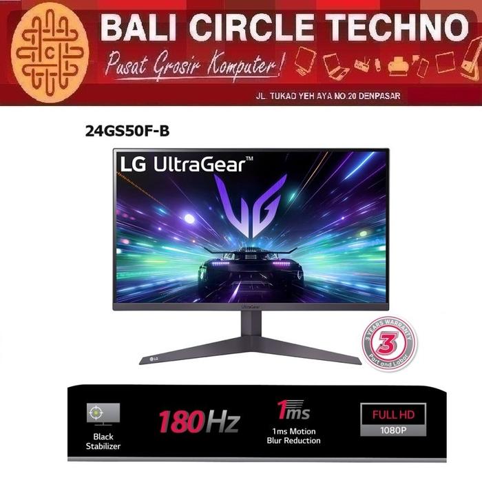 Jual Gaming Monitor LG 24GS50F-B 24 UltraGear FHD 180Hz 1ms MBR Gaming ...