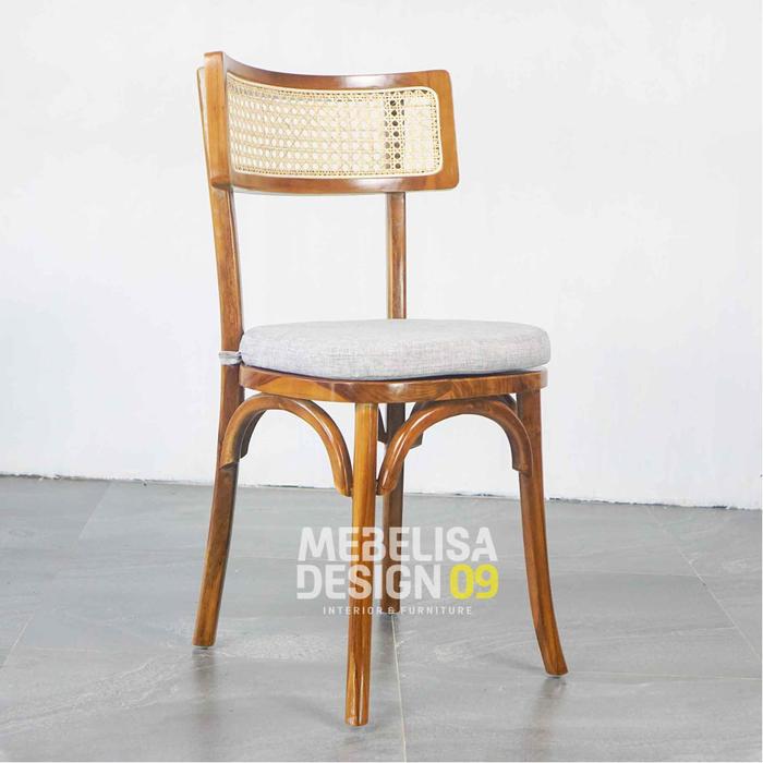 Jual Kursi Makan Cafe Mid-Century Modern Kombinasi Anyaman - Kab ...