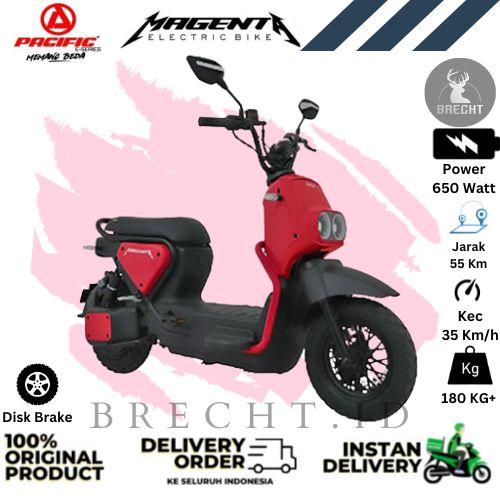Jual Sepeda Listrik PACIFIC MAGENTA 650 Watt Electric E Bike With NFC - Scarlet Red - Kota ...