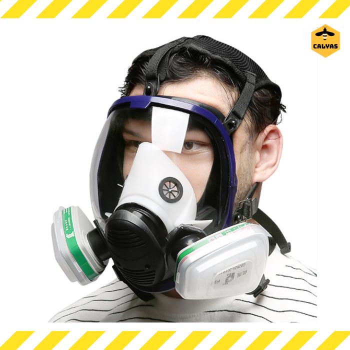 Jual Masker Cat / Masker Gas Kimia Chemical Respirator Full Face Mask ...