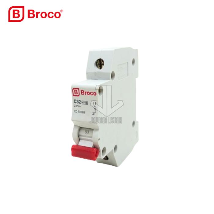 Jual BROCO MCB (MINIATURE CIRCUIT BREAKER) 32A 40A - 32A - Jakarta ...