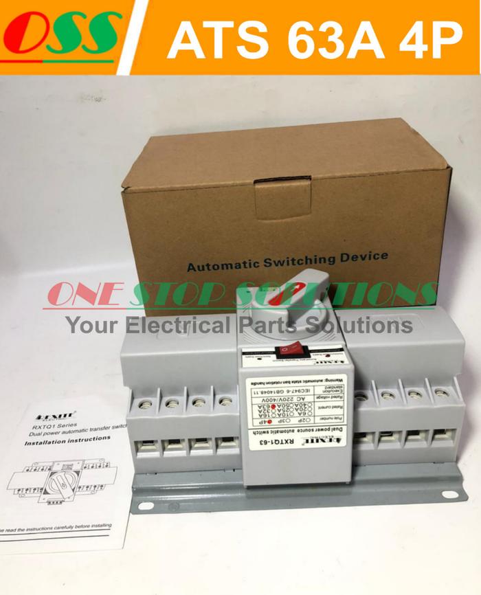 Jual ATS AUTO TRANSFER SWITCH ATS 63A 4P 4 POLE UNTUK OTOMATIS GENSET - Jakarta Barat - OneStop ...