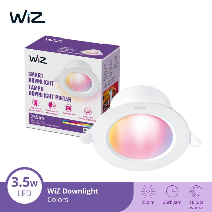Promo WiZ Lampu Smart LED Downlight 3,5W WiFi RGB - Lampu Ceiling Plafon Panel - Jakarta Timur ...