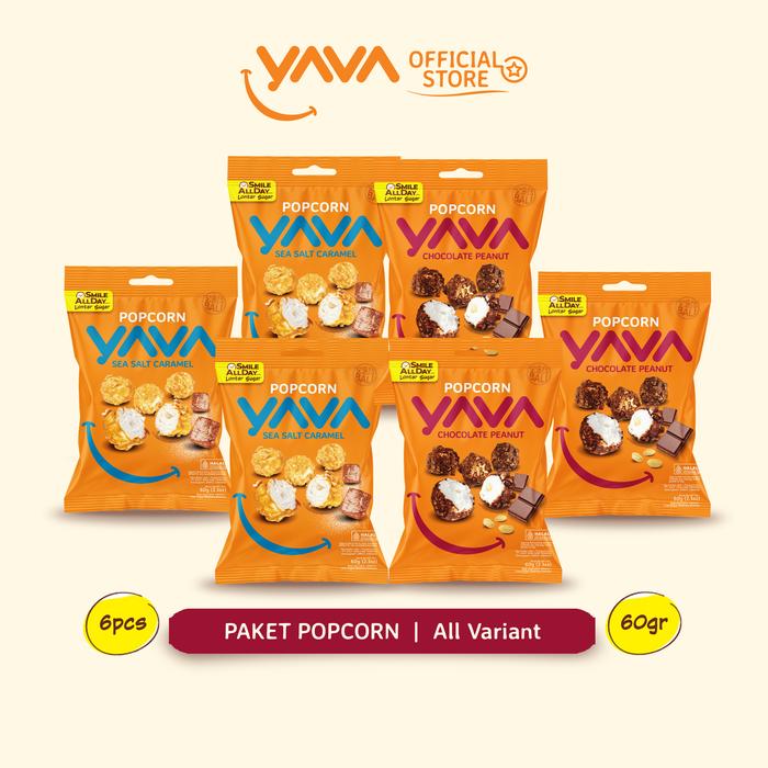 Promo YAVA Paket Popcorn 2 Rasa (6 x 60g) - Jakarta Timur - YAVA ...