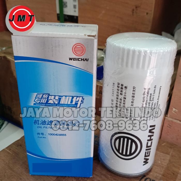 Jual OIL FILTER 1000424655 WEICHAI - FILTER OLI WEICHAI 1000424655 ...