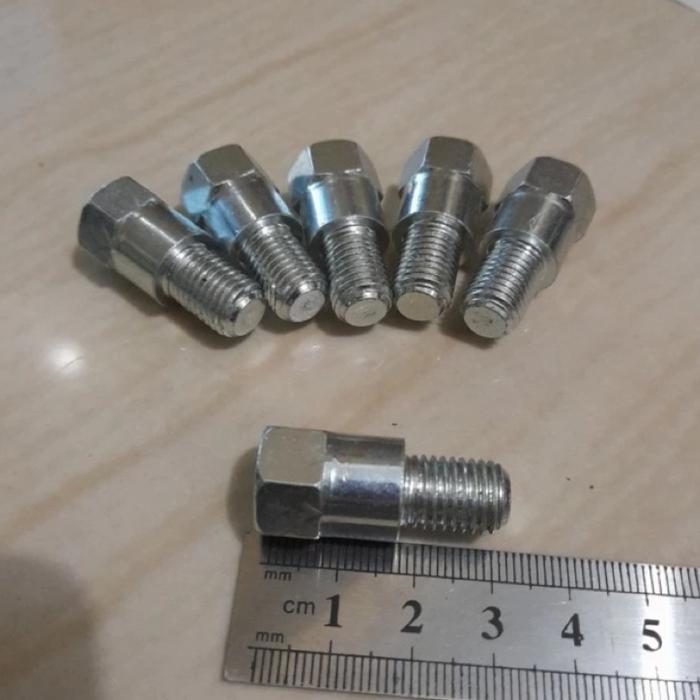 Jual 50pcs Baut Sambungan spion 10x10 drat dalam kiri drat luar kanan ...