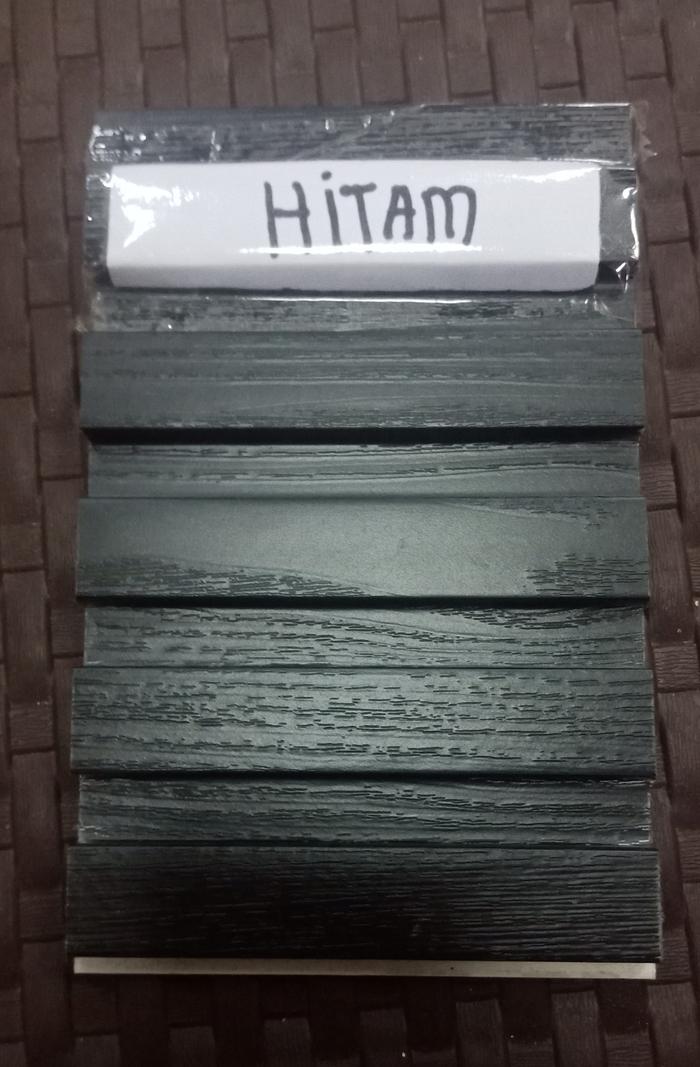 Jual WPC wall panel slim Wood panel super 3m - Hitam, 145cm - Jakarta ...