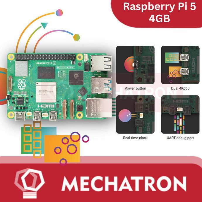 Jual Raspberry Pi 5 4GB MADE IN UK Mini PC Board Module 4 GB Rpi 5 Pi5 ...