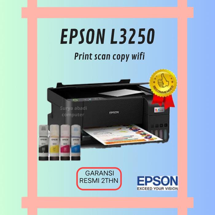Jual PRINTER EPSON L3250 PRINT SCAN COPY A4 WIFI PENGGANTI L3150 RESMI ...