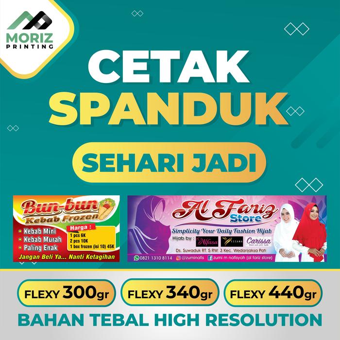 Jual Spanduk Banner Bahan Tebal Kualitas High res cetak cepat - Flexy 440 gsm, Desain Sendiri ...