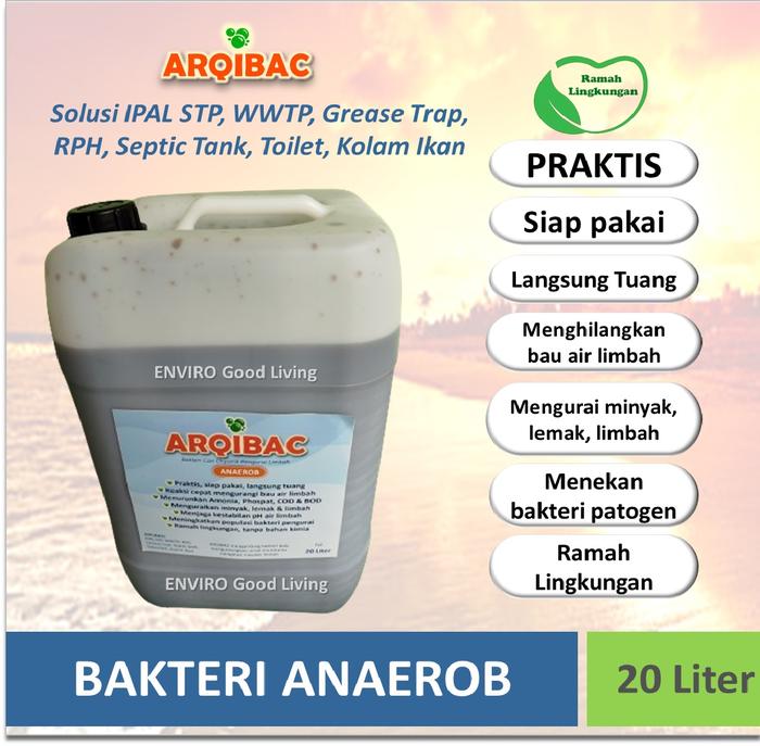 Jual Bakteri Anaerob Organik Pengurai Limbah ARQIBAC Solusi Masalah IPAL STP WWTP 20 liter ...