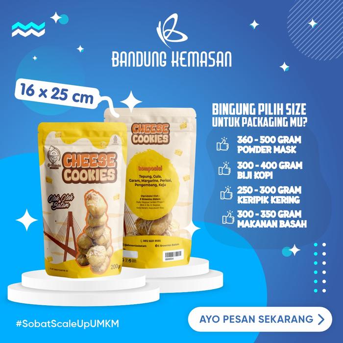 Jual Cetak Standing Pouch Custom Plastik Kemasan Makanan Ringan Minuman ...