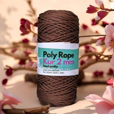 Jual BENANG RAJUT POLY ROPE KUR 2MM 200GRAM - coklat - Kab. Bandung ...