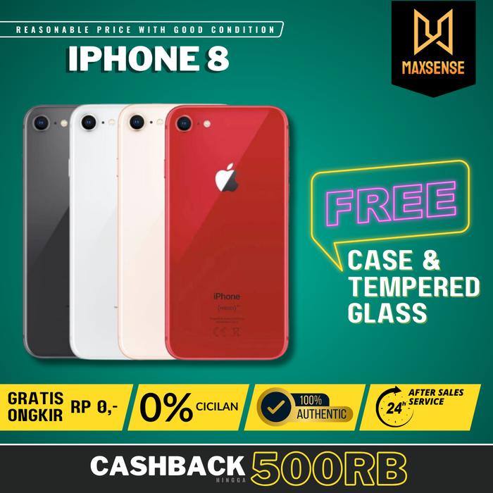 Jual Apple iPhone 8 256GB 64GB Second Original Resmi Fullset | Not Plus ...