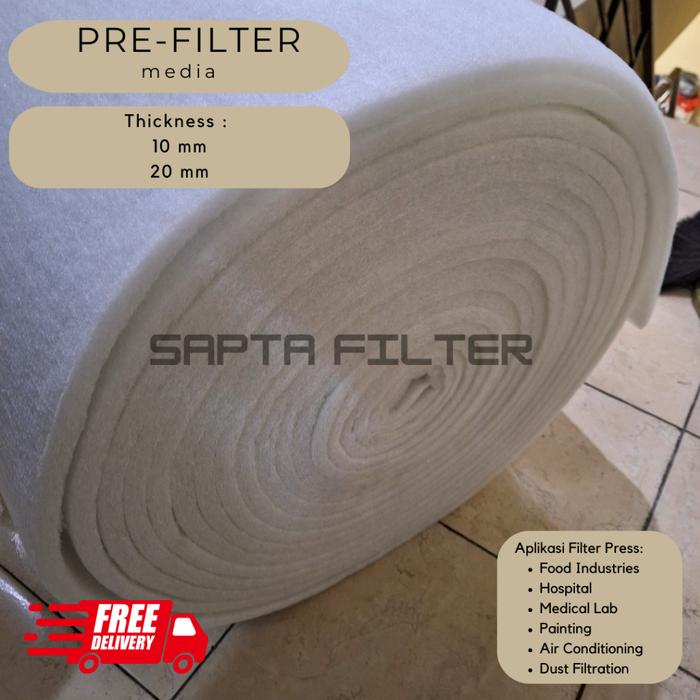 Jual Air Filter Mat / Saringan Udara / Filter Media AHU FCU HVAC 2m x ...