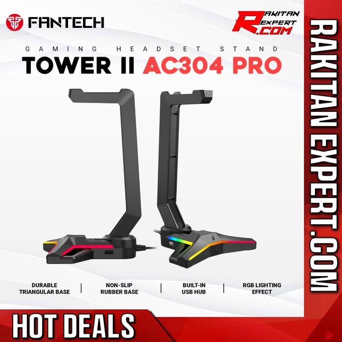 Promo Fantech Tower II AC304 Pro / AC-304 Pro RGB Gaming Headset Stand ...