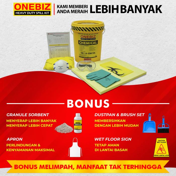 Jual Penyerap Tumpahan Kimia 3 Gallon Chemical Spill Kit 10 Liter - Kab ...