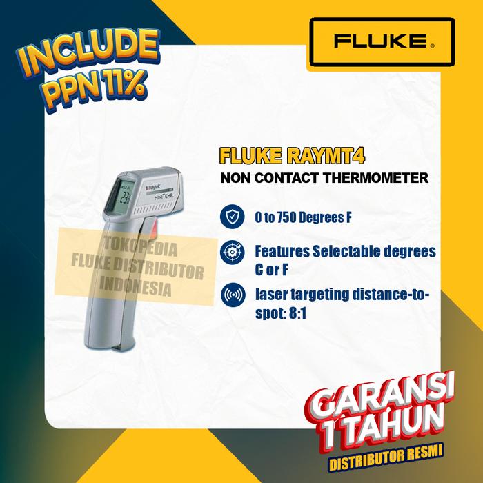 Promo Raytek RAYMT4U MiniTemp Infrared Thermometer (IR) Cicil 0% 3x ...