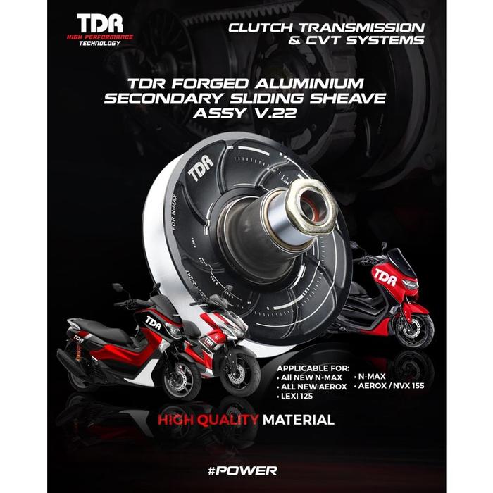 Jual Secondary Sliding Sheave Pulley V.2 TDR Racing NMAX Aerox 155 Lexi ...