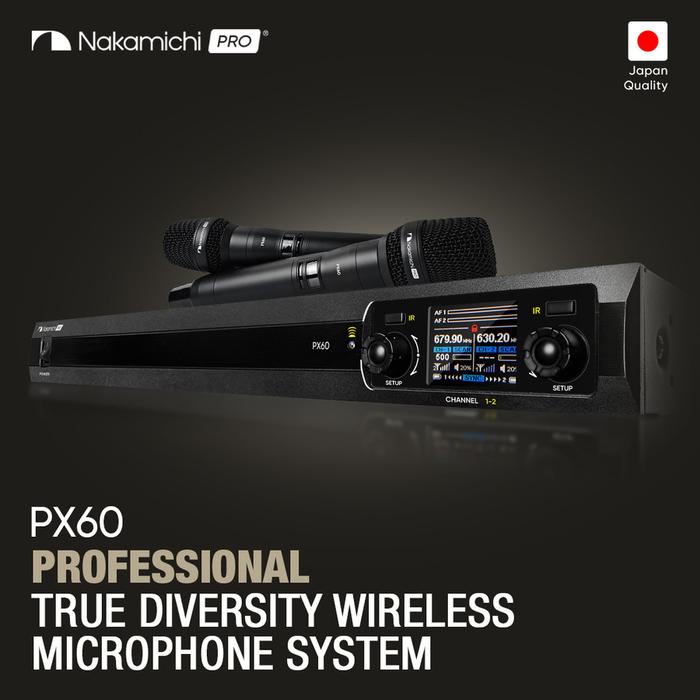 Promo Nakamichi PX60 PX 60 Professional Microphone Wireless Mic Karaoke Cicil 0% 3x - Jakarta ...