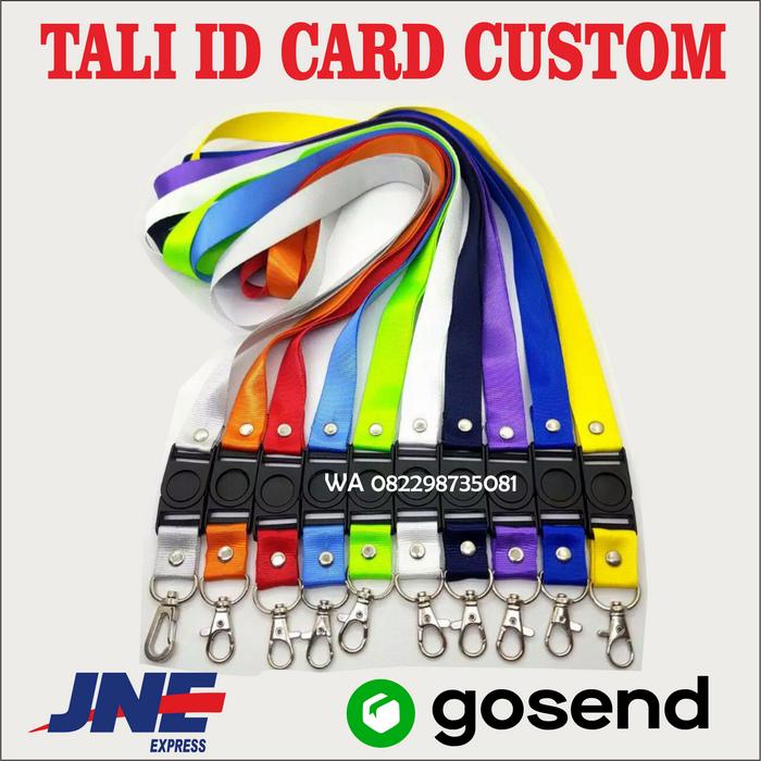 Jual tali id card murah tali id card custom Tali Lanyard Sablon ...