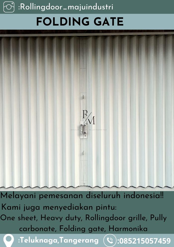 Jual Folding gate, pintu bahan baja dengan ketebalan 0,5mm yang banyak ...