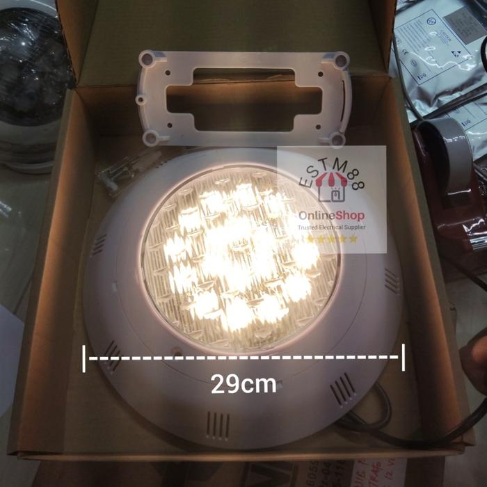Jual LAMPU KOLAM RENANG SWIMMING POOL LIGHT 29CM BODY PLASTIK BRAKET ...