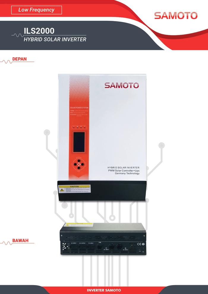 Jual SAMOTO INVERTER ISL2000 - HYBRID SOLAR INVERTER 2000VA PURE SINE ...