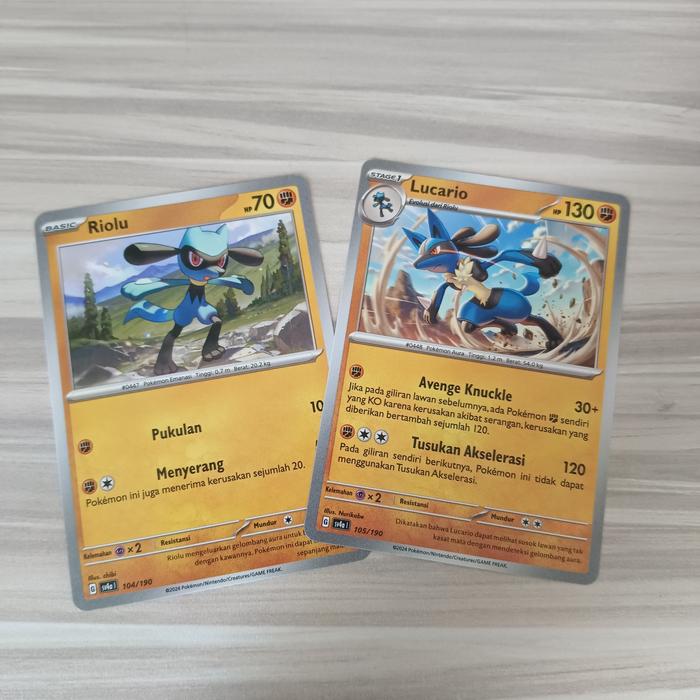 Jual Kartu Pokemon Original Indonesia - Evolusi Riolu Lucario - Jakarta Barat - dvdch | Tokopedia
