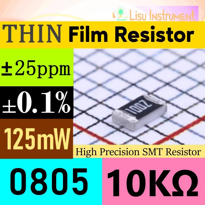 Jual 10kΩ 0805 ±0.1% THIN Resistor ±25ppm/°C 1002 10k High Precision YAGEO - Kota Depok - Lisu ...