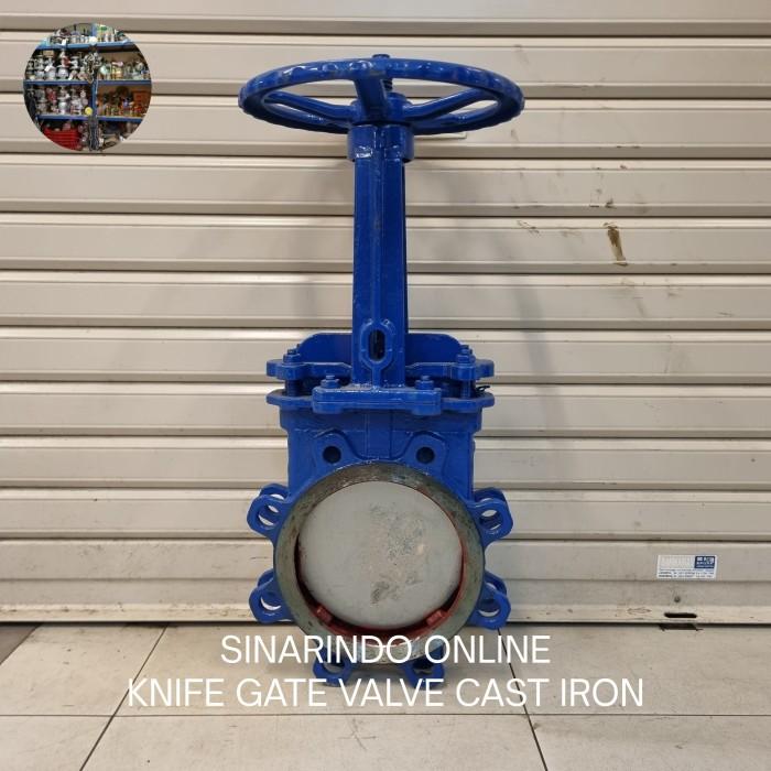Jual KNIFE GATE VALVE 4" INCH DN 100 JIS 10K CAST IRON - Jakarta Barat ...