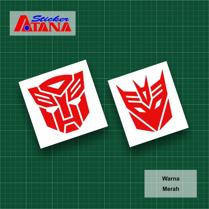 Jual Stiker Cutting Transformers Emblem Logo Autobot Decepticon ...
