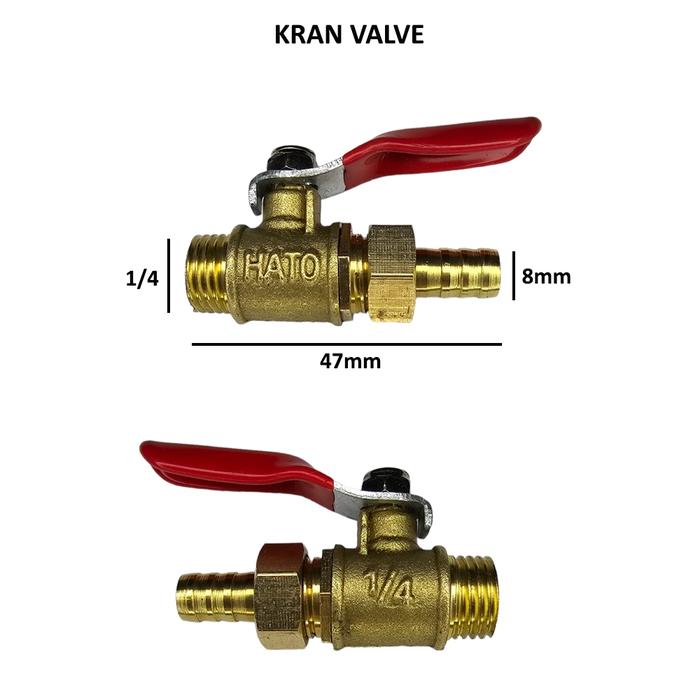 Jual Valve Stop Kran Stim Gun Jet High Pressure Cleanner Drat 1/4 ...
