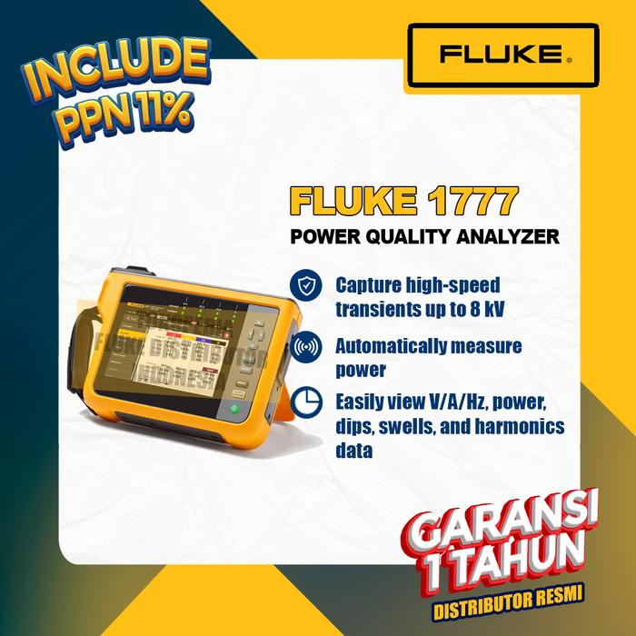Promo Fluke 1777 Series Three-Phase Power Quality Analyzers Cicil 0% 3x ...
