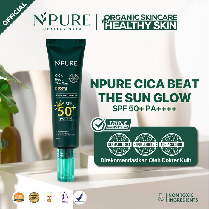 Promo NPURE Sunscreen Cica Beat The Sun SPF 50 PA++++ - Jakarta Utara ...