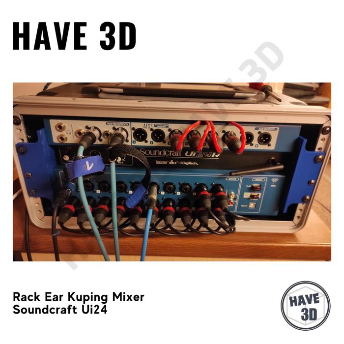 Jual Rack Ear Soundcraft Ui24 Kuping Rak 19 inch 3D Print Custom - Kota ...