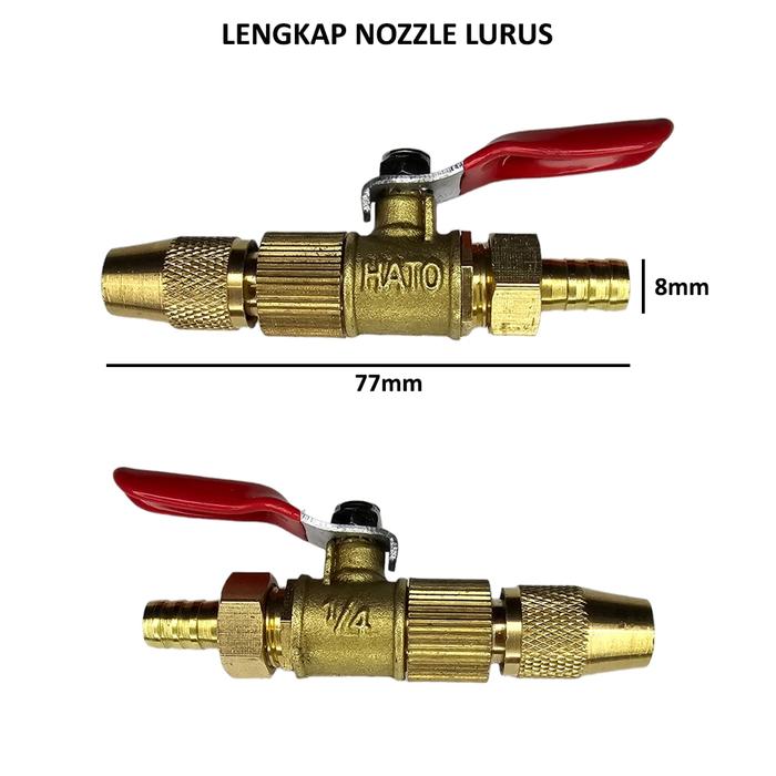 Jual Valve Stop Kran Keran Stim Gun Jet High Pressure Cleanner Drat 1/4 ...