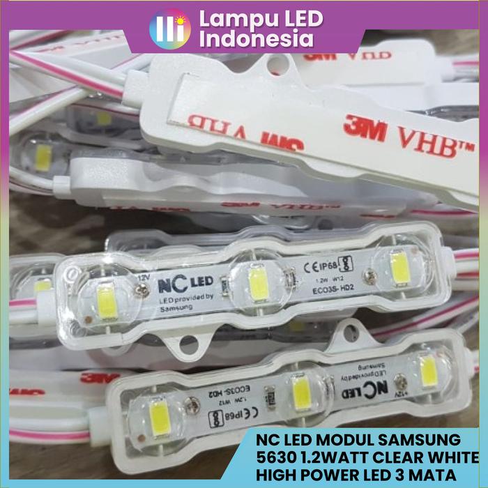 Promo NC LED module Samsung 5630 1.2watt Clear Ori Led Strip 3 mata ...