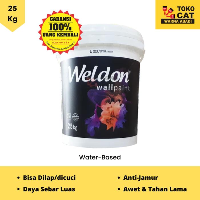 Promo Cat Tembok Weldon Interior 25 Kg - BRICK RED 736 Cicil 0% 3x ...