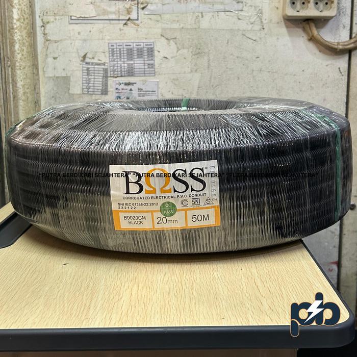 Jual Flexible Conduit PVC Boss 20mm / Flexible Conduit 20 mm Merk Boss ...