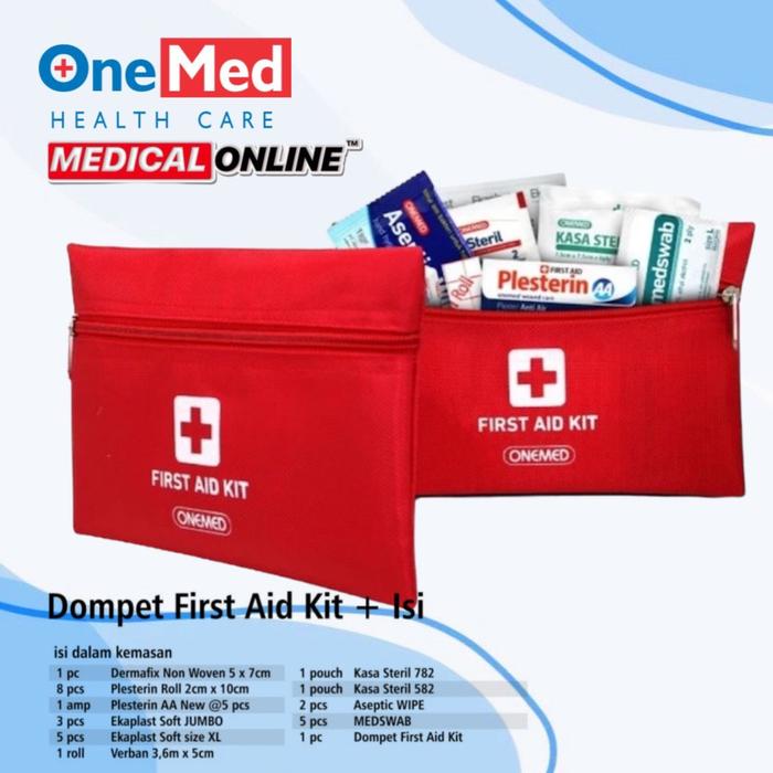 Jual P3K ONEMED FIRST AID KID POCKET BAG / TAS DOMPET P3K MEDICALONLINE ...