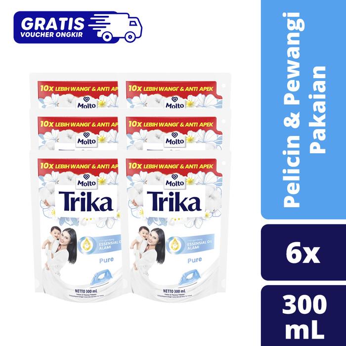 Promo Molto Trika Pure 300ml Isi 6 - - Unilever Official Store | Tokopedia