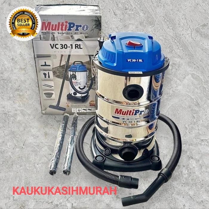 Jual Vacuum Cleaner 3 in 1 Wet & Dry & Blow Multipro Stainless 30 Liter - Jakarta Barat ...