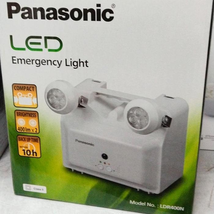 Jual Lampu Emergency LED PANASONIC LDR400N Lampu Darurat Twin Lamp ...