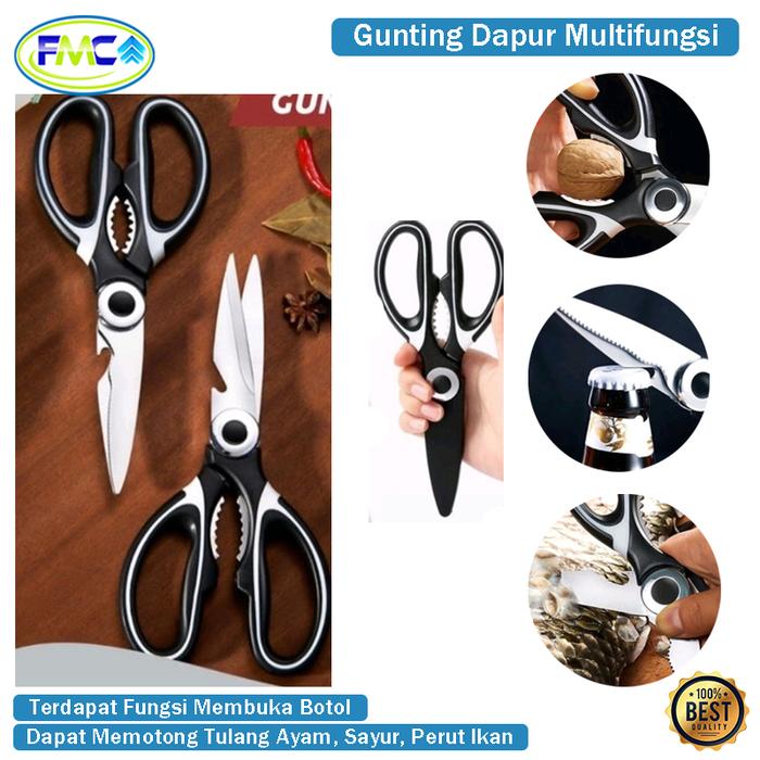 Jual Gunting Dapur Serbaguna Stainless Steel Dengan Penutup Handle Kuat ...