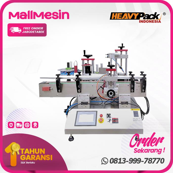 Jual Mesin Labelling Botol atau Pemasangan Label Sticker Otomatis HEAVYPACK PLM-90RD - Kota ...