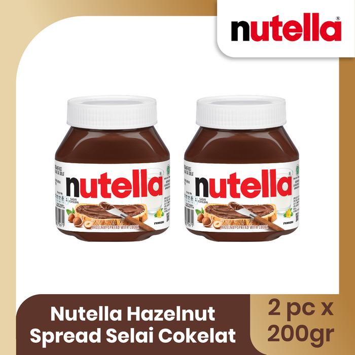 Jual Nutella Hazelnut Spread Selai Cokelat 200gr - TWINPACK - Jakarta ...
