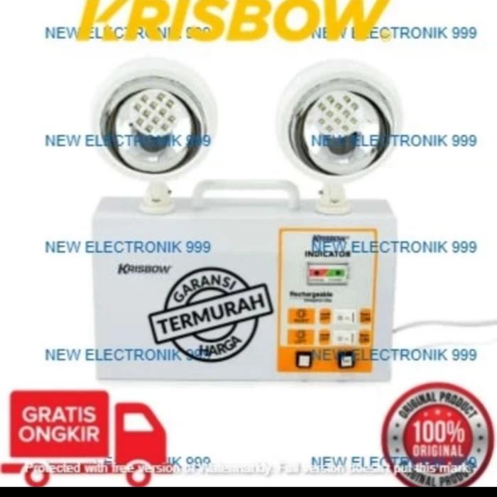 Jual KRISBOW EMERGENCY LAMP TWIN-SPOT 5038R 10033394 - Jakarta Barat ...