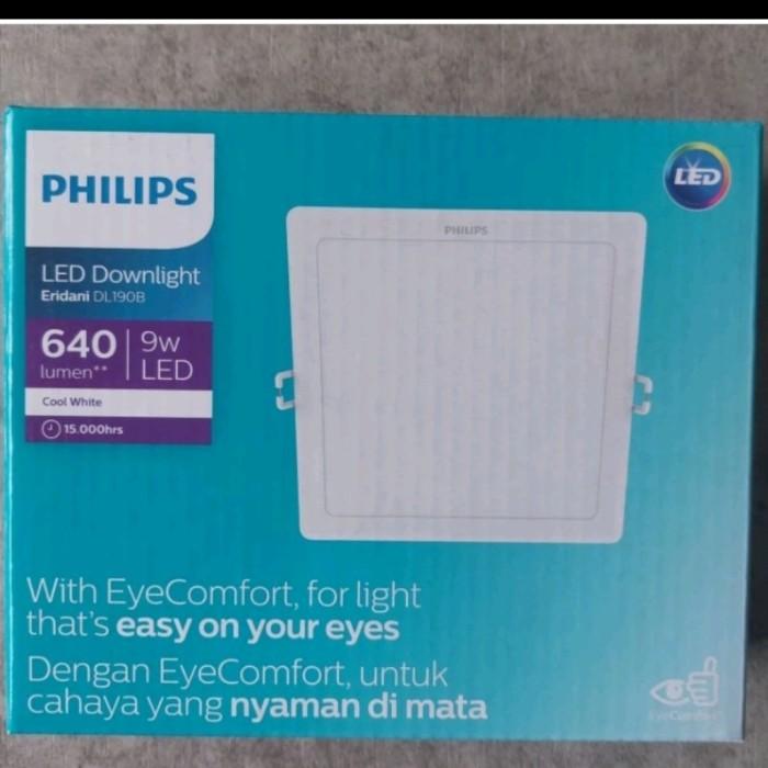 Jual lampu downlight led panel philips eridani kotak square 9w 13w 16w inbow tanam plafon ...