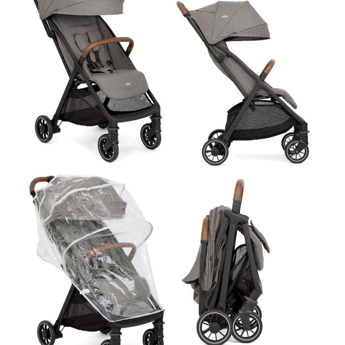 Jual Stroller Joie Pact Pro With Raincoat & Adaptor & Bag SHALE - OAK ...
